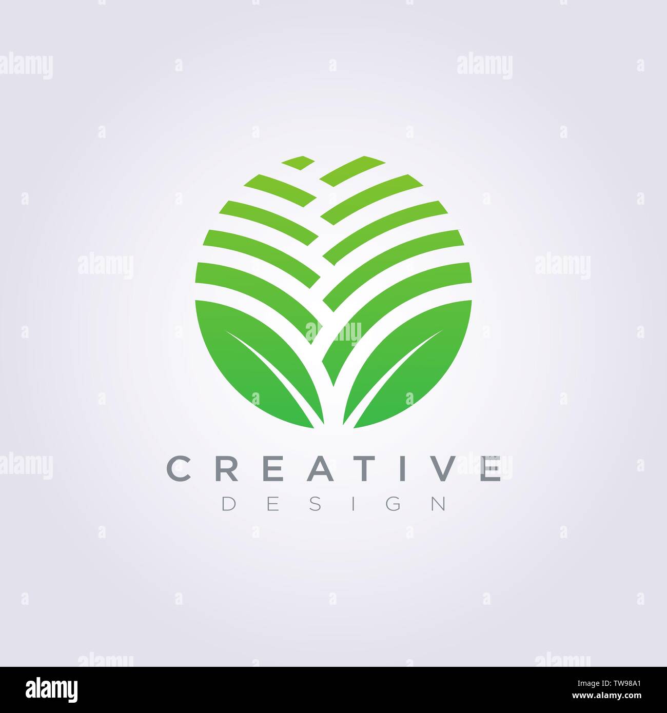 Leaf Circle Template Design Company Logo Vector Symbol Icon Stock ...