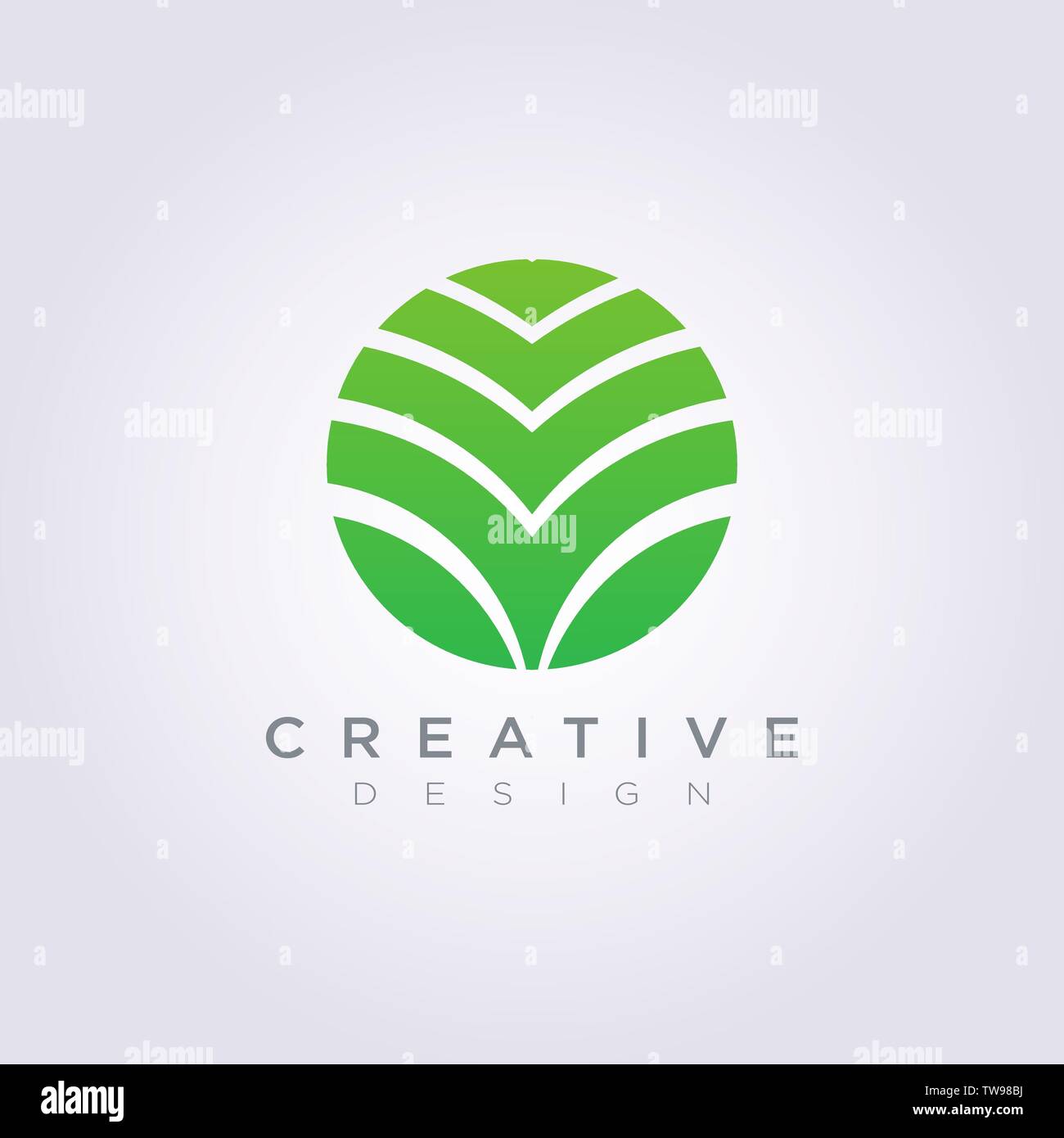 Leaf Circle Template Design Company Logo Vector Symbol Icon Stock ...