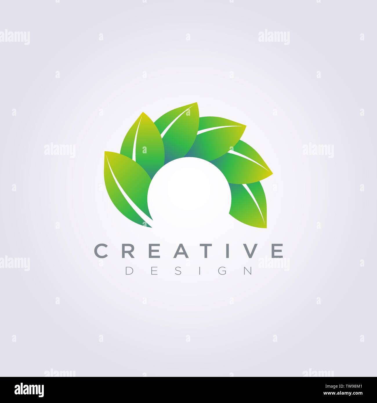 Leaf Circle Template Design Company Logo Vector Symbol Icon Stock ...