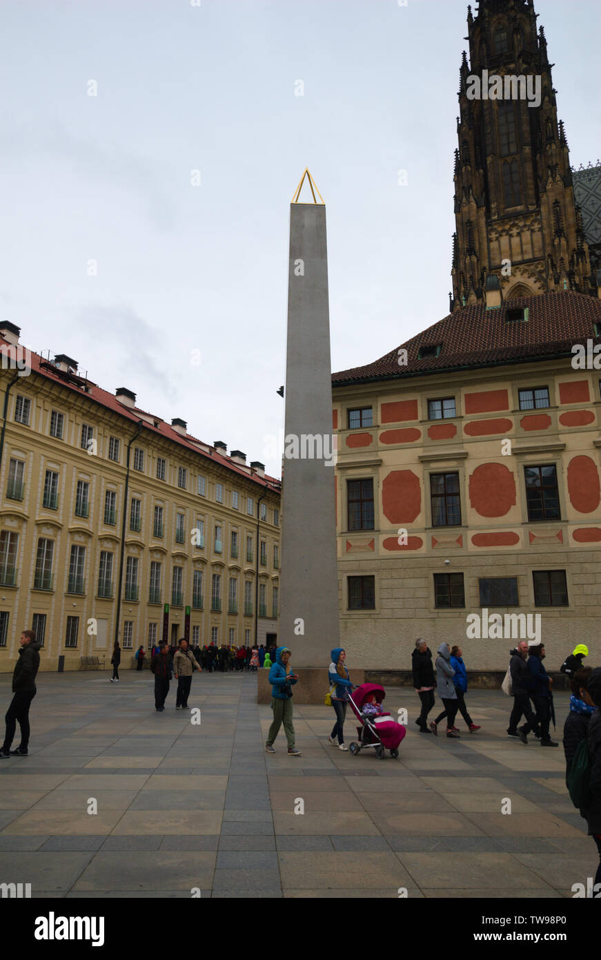 The Prague Castle Obelisk (or Mrákotínský monolit / Mrákotín Monolith ...