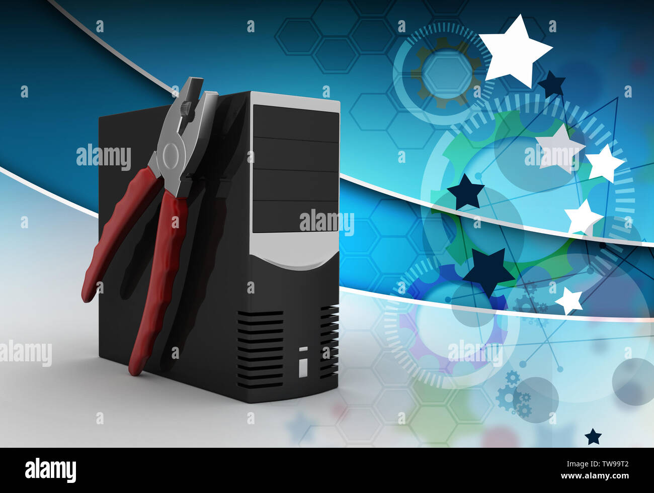 computer repair service concept Stock Photo - Alamy