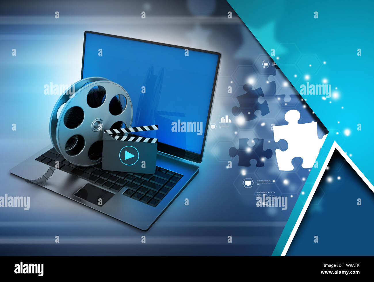 Film laptop movie still hi-res stock photography and images - Alamy