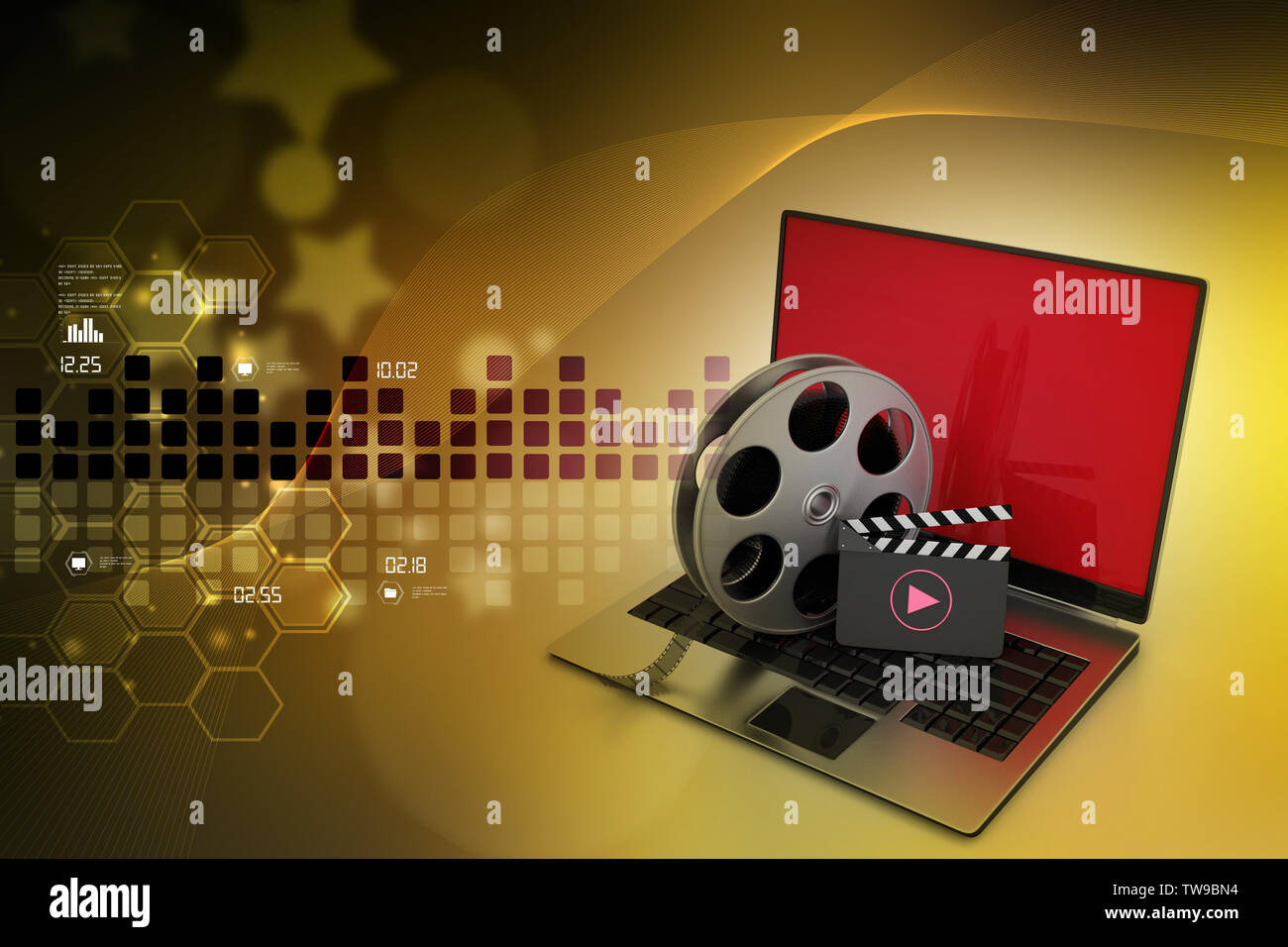 Film laptop movie still hi-res stock photography and images - Alamy
