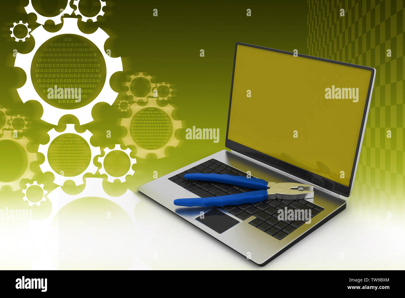 computer repair service concept Stock Photo - Alamy