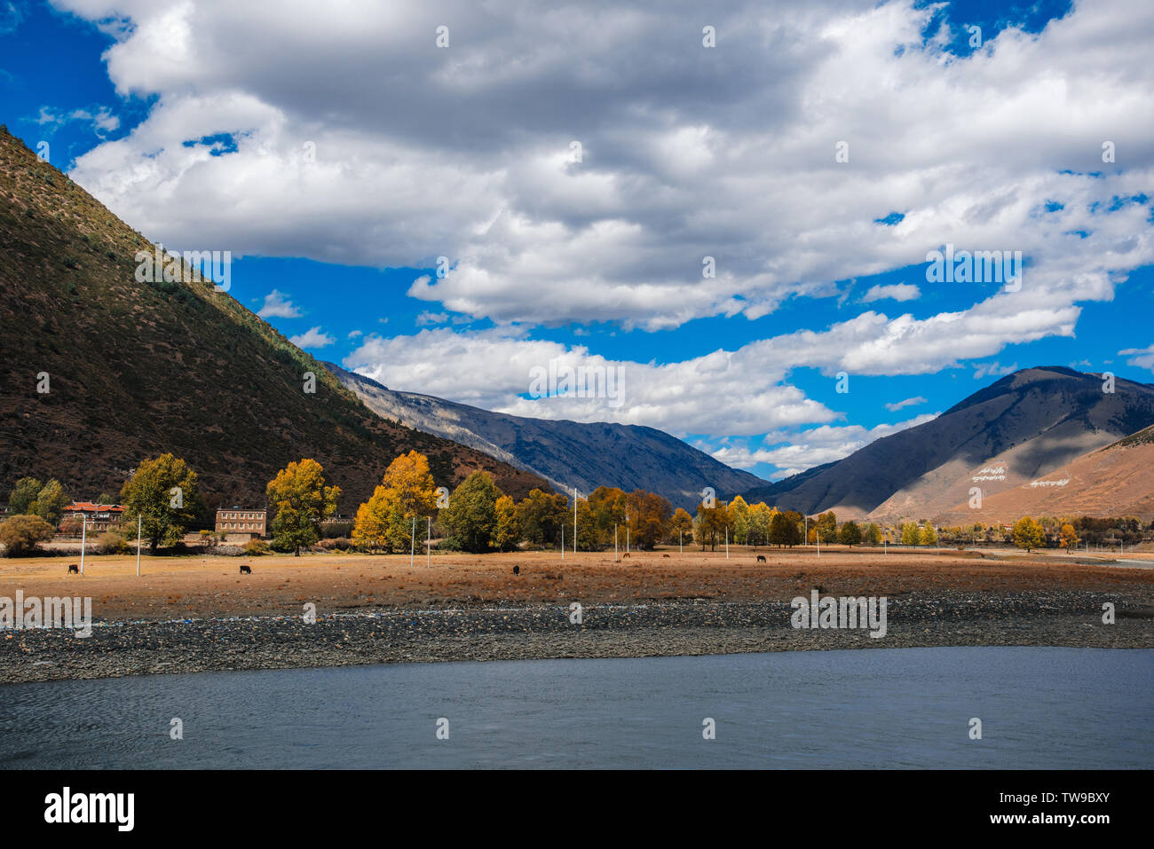 Beautiful scenery of the western Sichuan Plateau Stock Photo - Alamy
