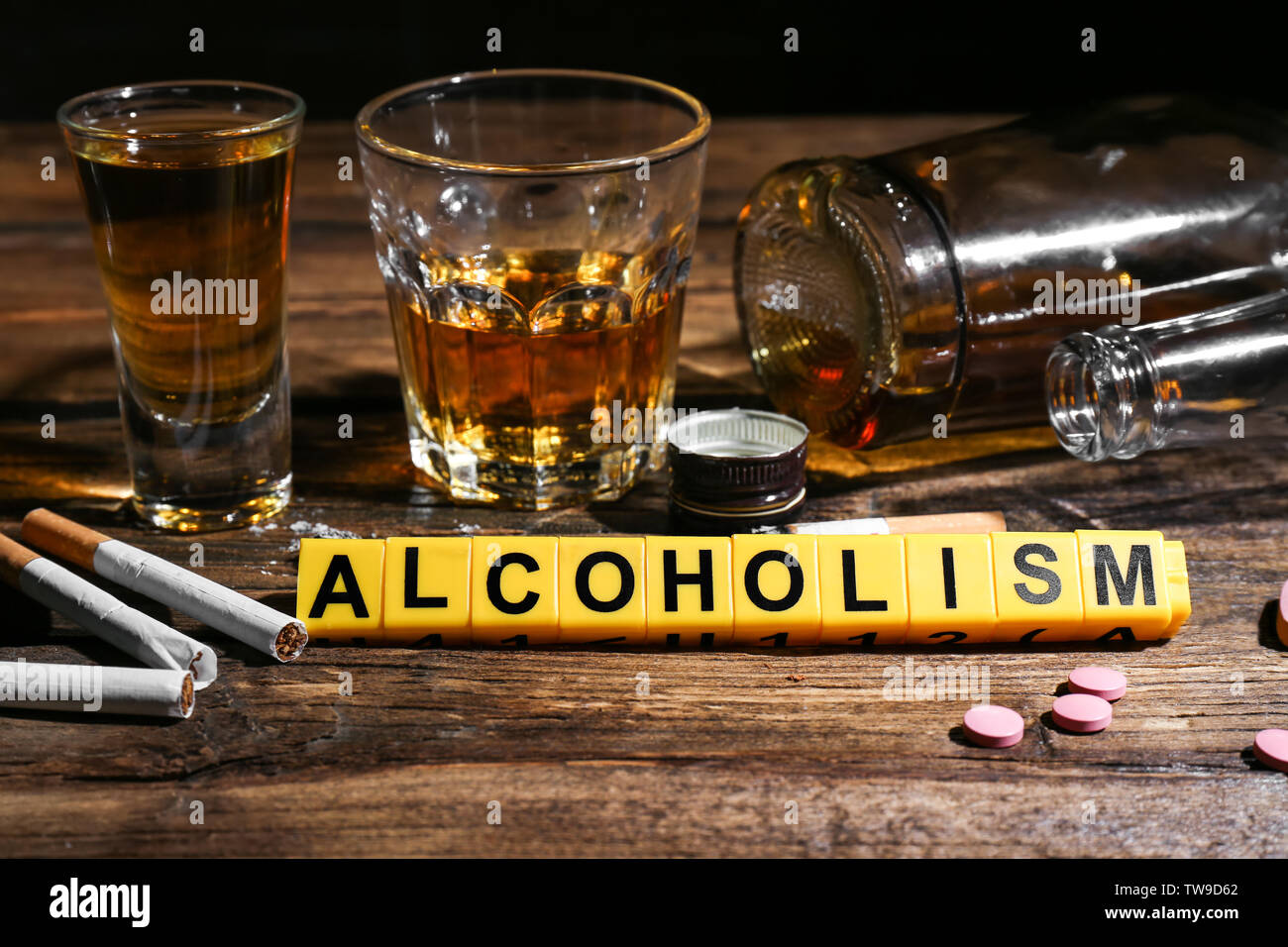 Narcotics drugs on table hi-res stock photography and images - Alamy