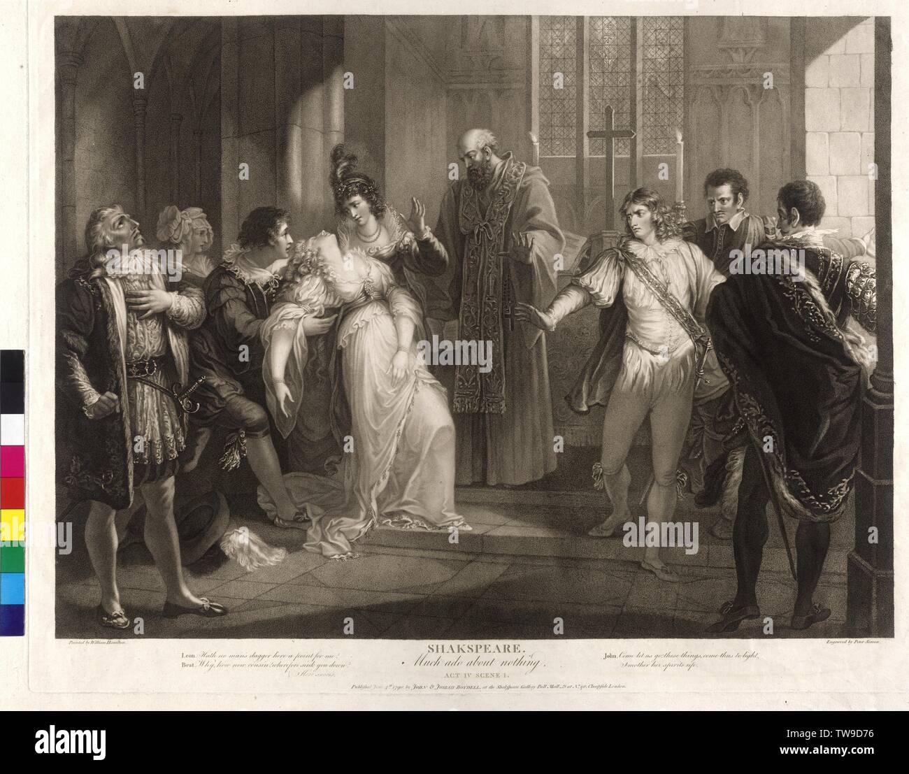 William Shakespeare: Much Ado About Nothing, production design, act IV ...