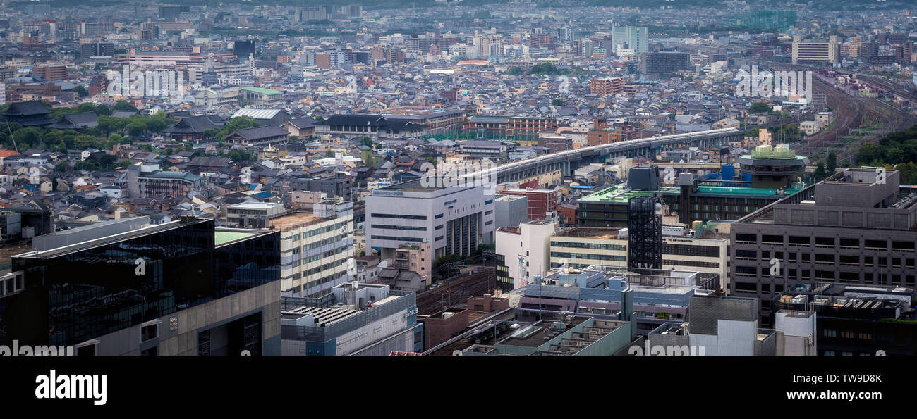 Bird's eye view of Osaka Stock Photo - Alamy