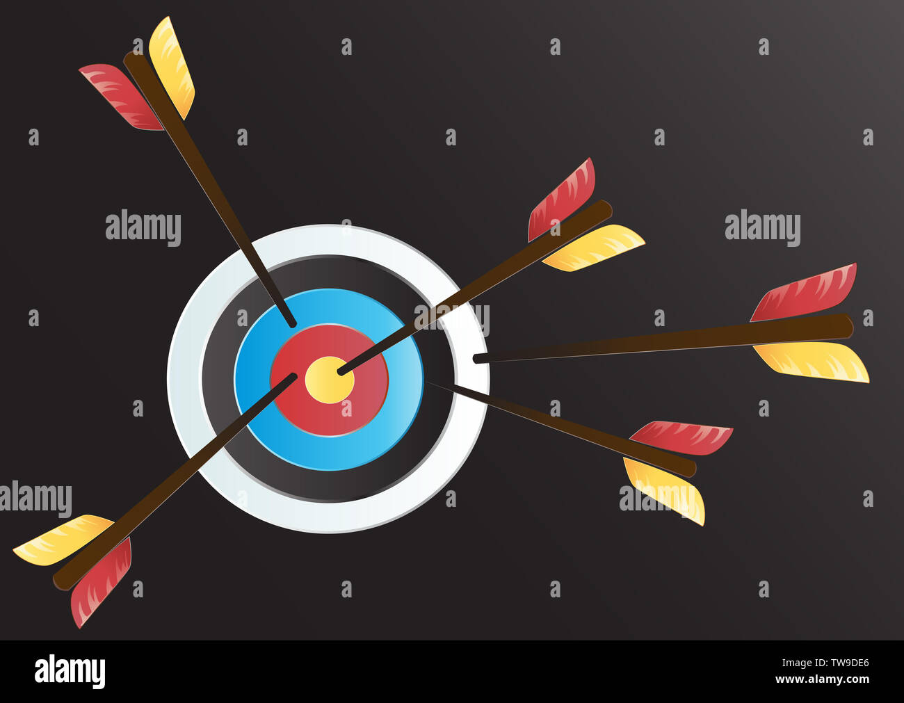 Target Archery art background Stock Photo - Alamy