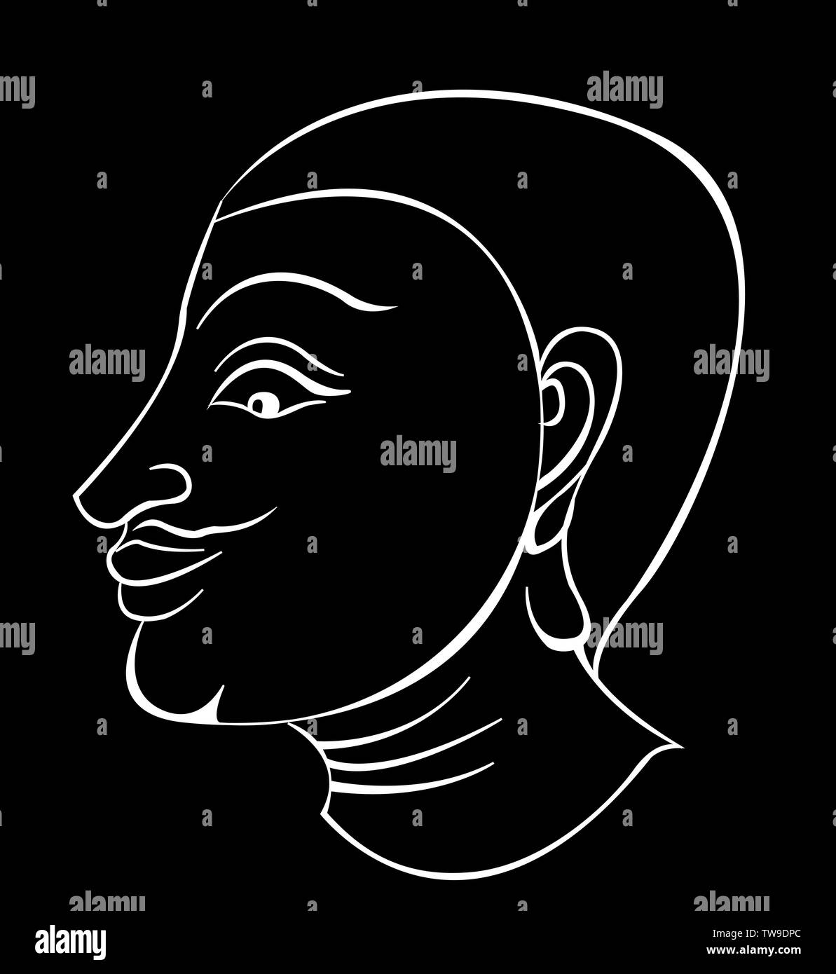 Thailand illustration vintage Black and White Stock Photos & Images - Alamy