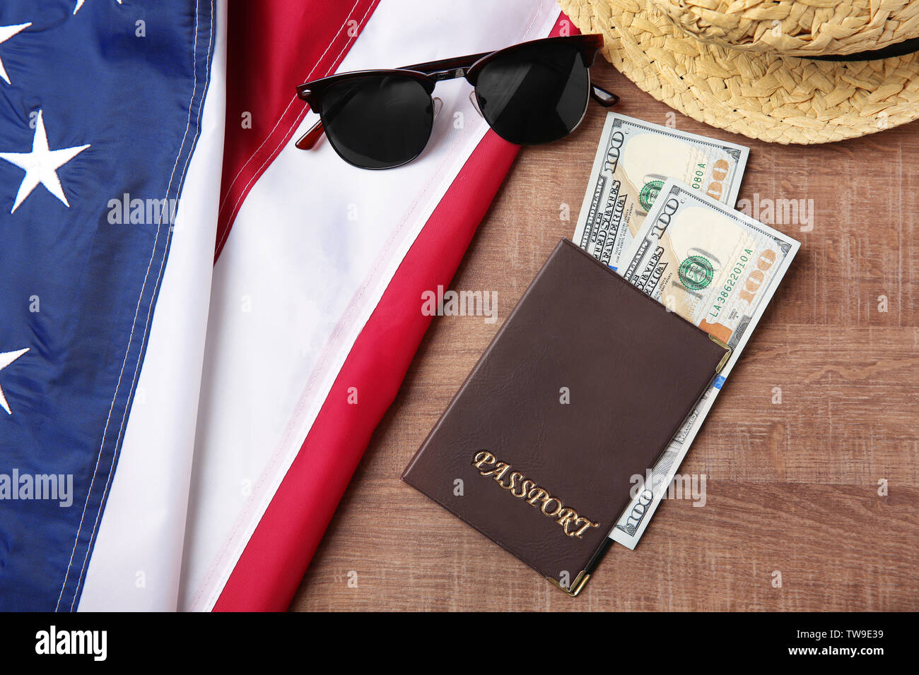 Usa passport table hi-res stock photography and images - Alamy