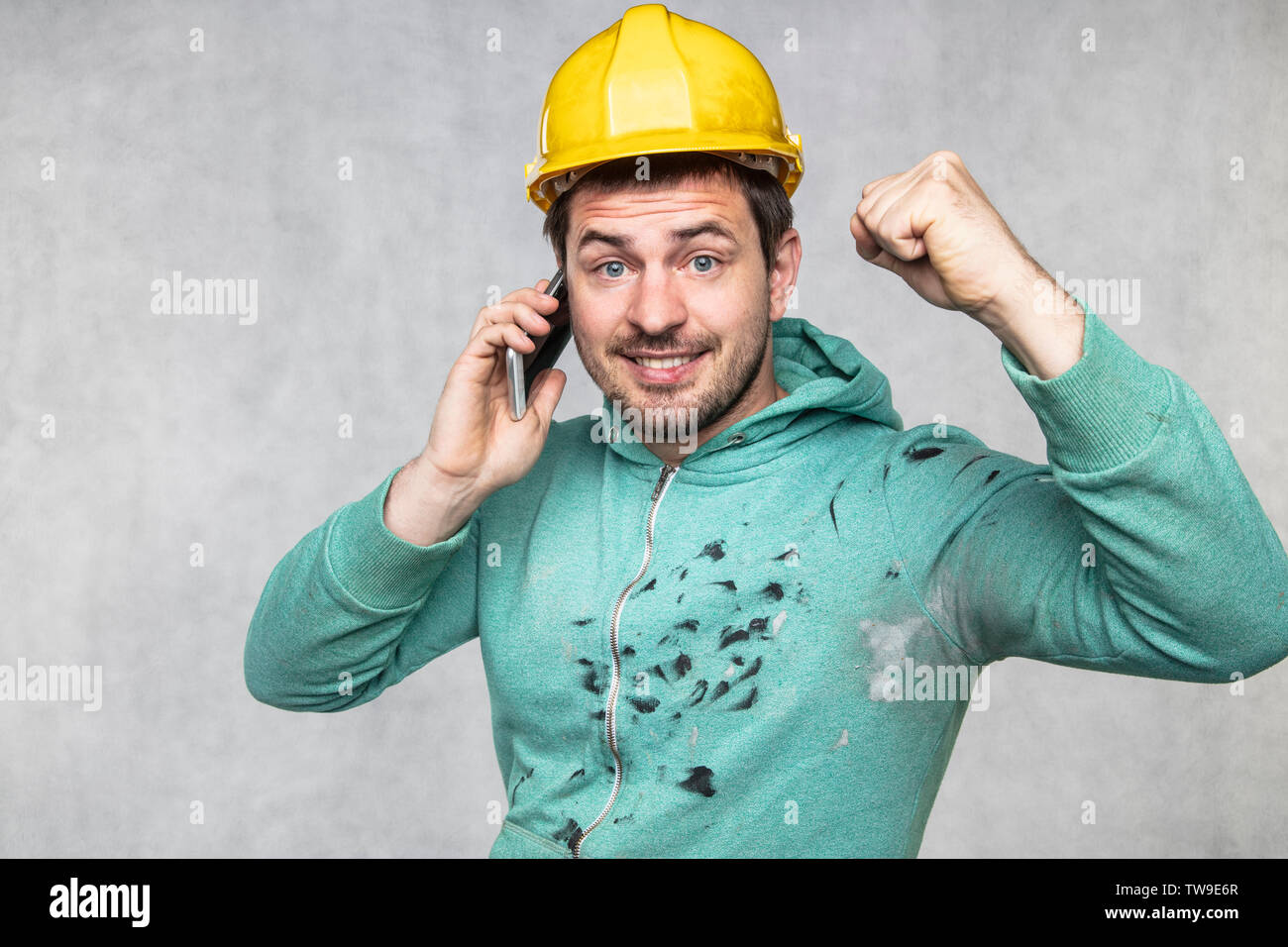 success, hands up, successful negotiations Stock Photo - Alamy