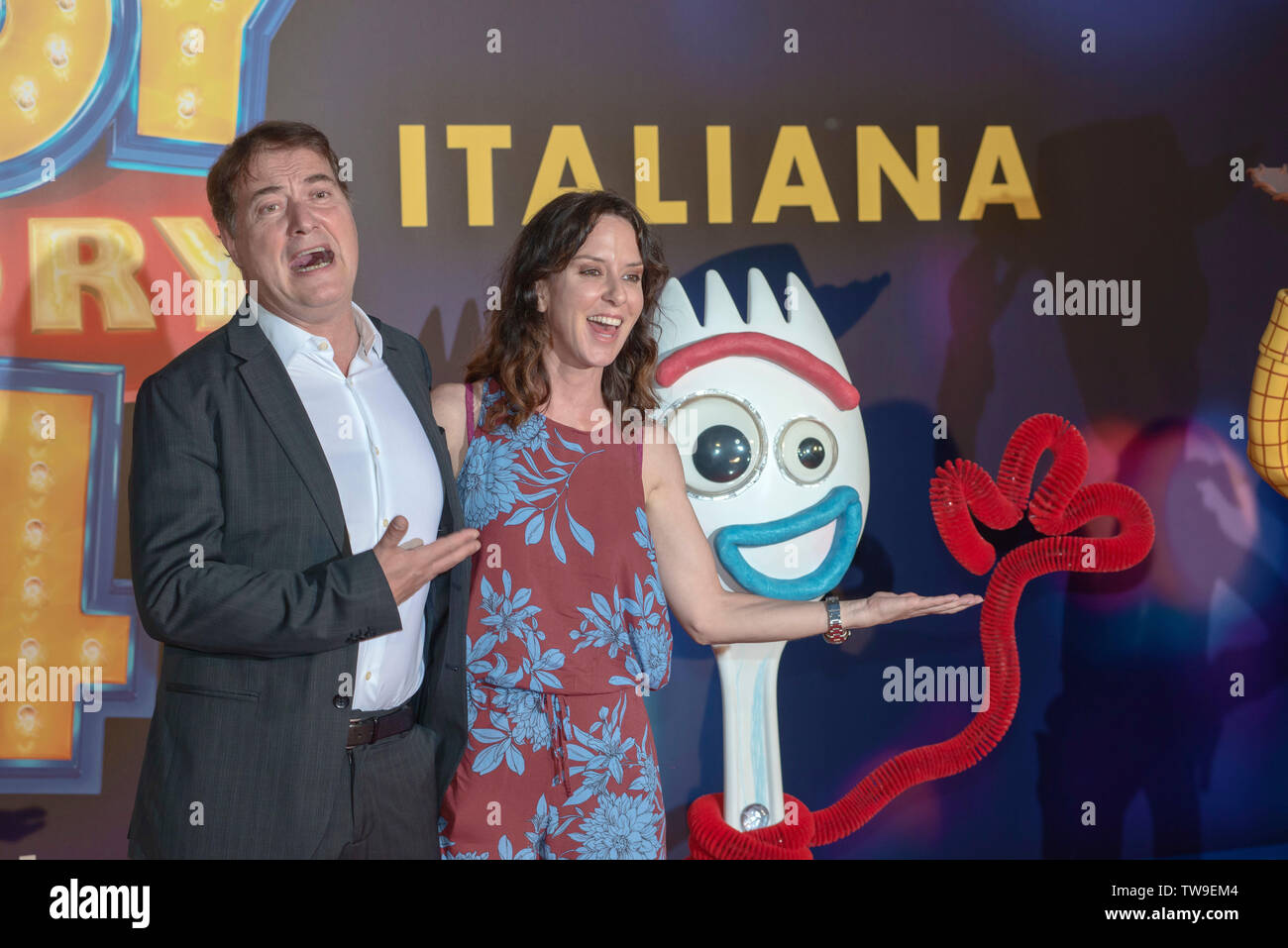 Italian tv celebrities attend the red carpet of Toy Story 4 at Studios ...