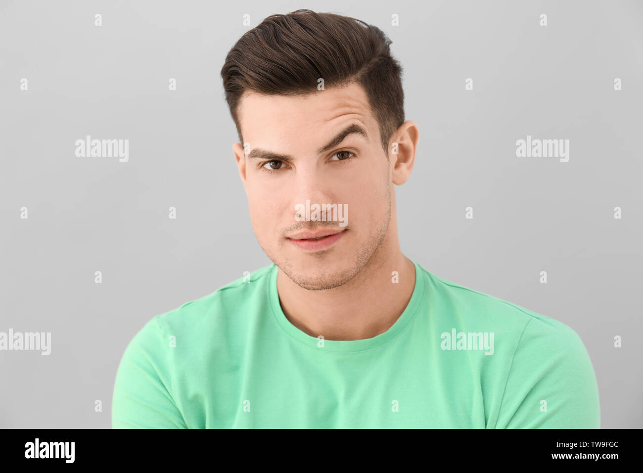 Raised eyebrow hi-res stock photography and images - Alamy