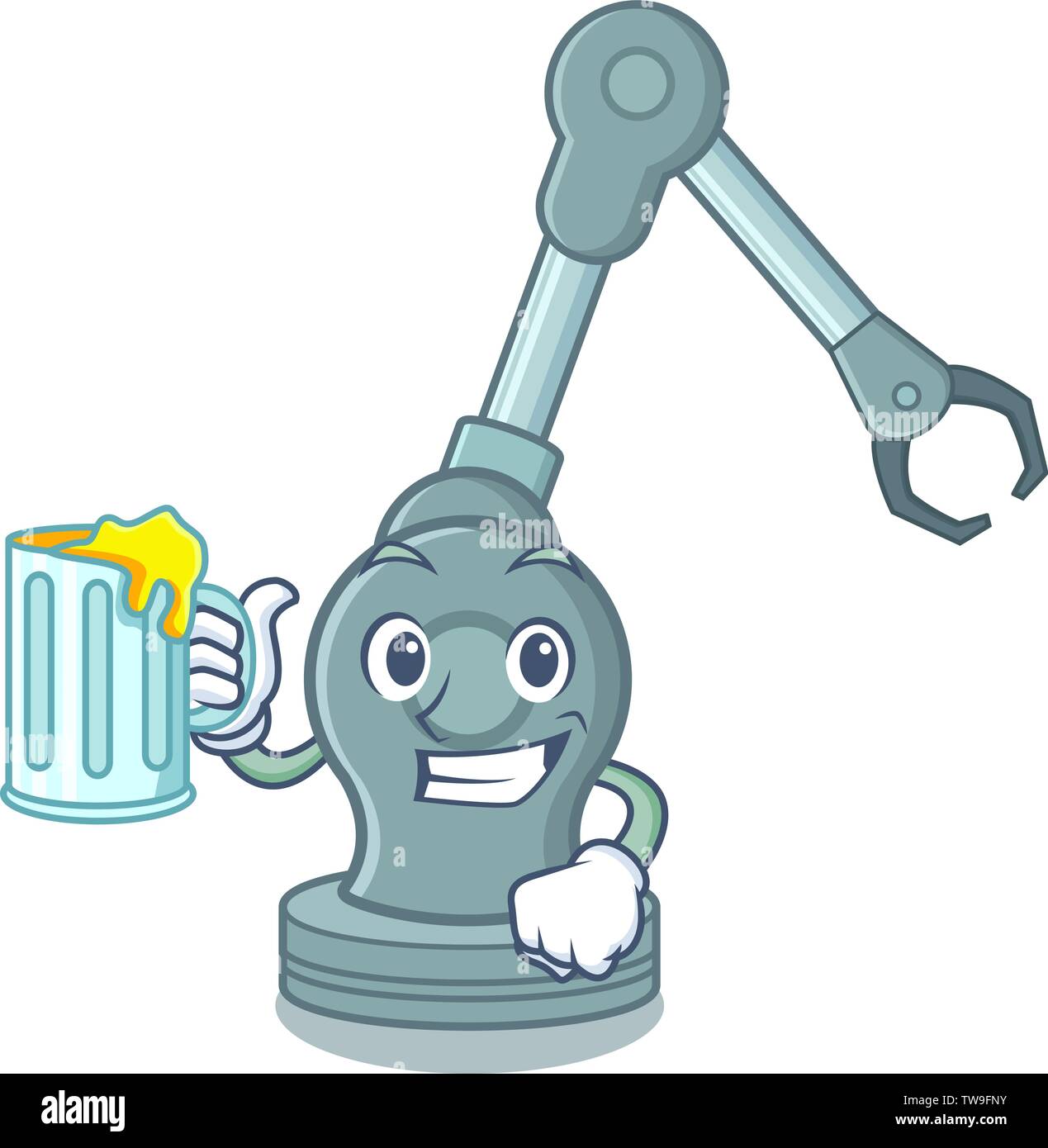 Robot hand drink Stock Vector Images - Alamy