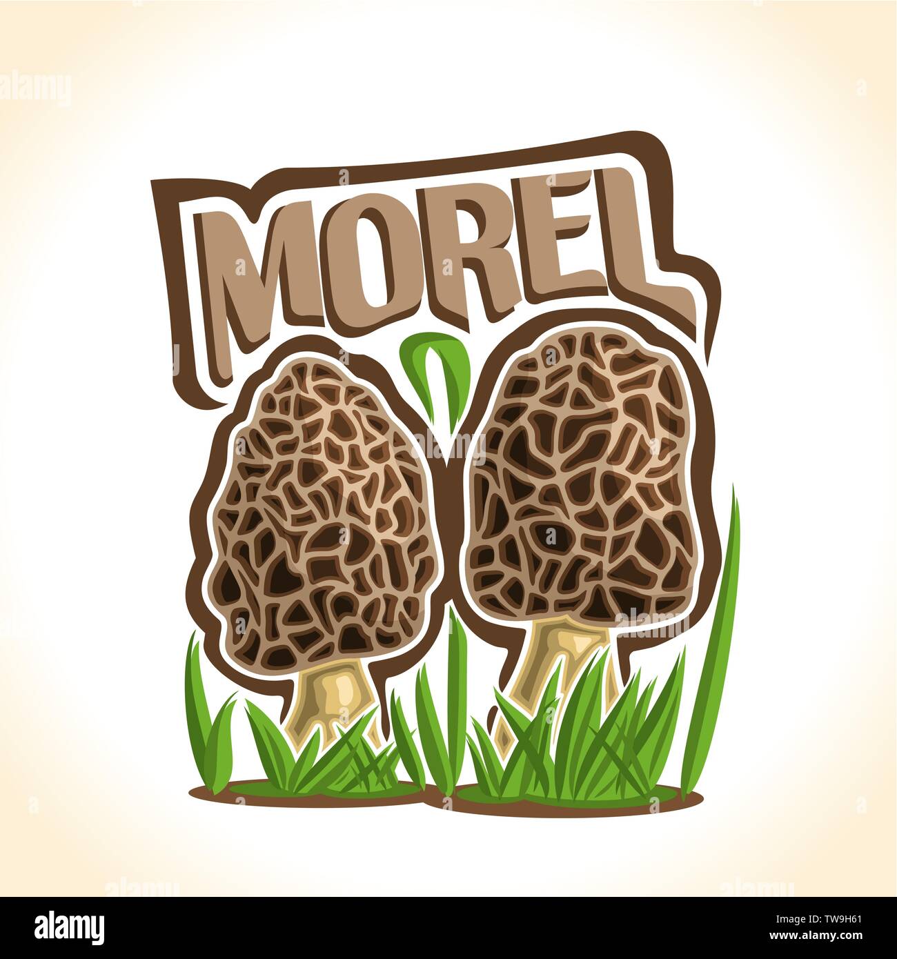 Vector logo for Morels Stock Vector Image & Art - Alamy