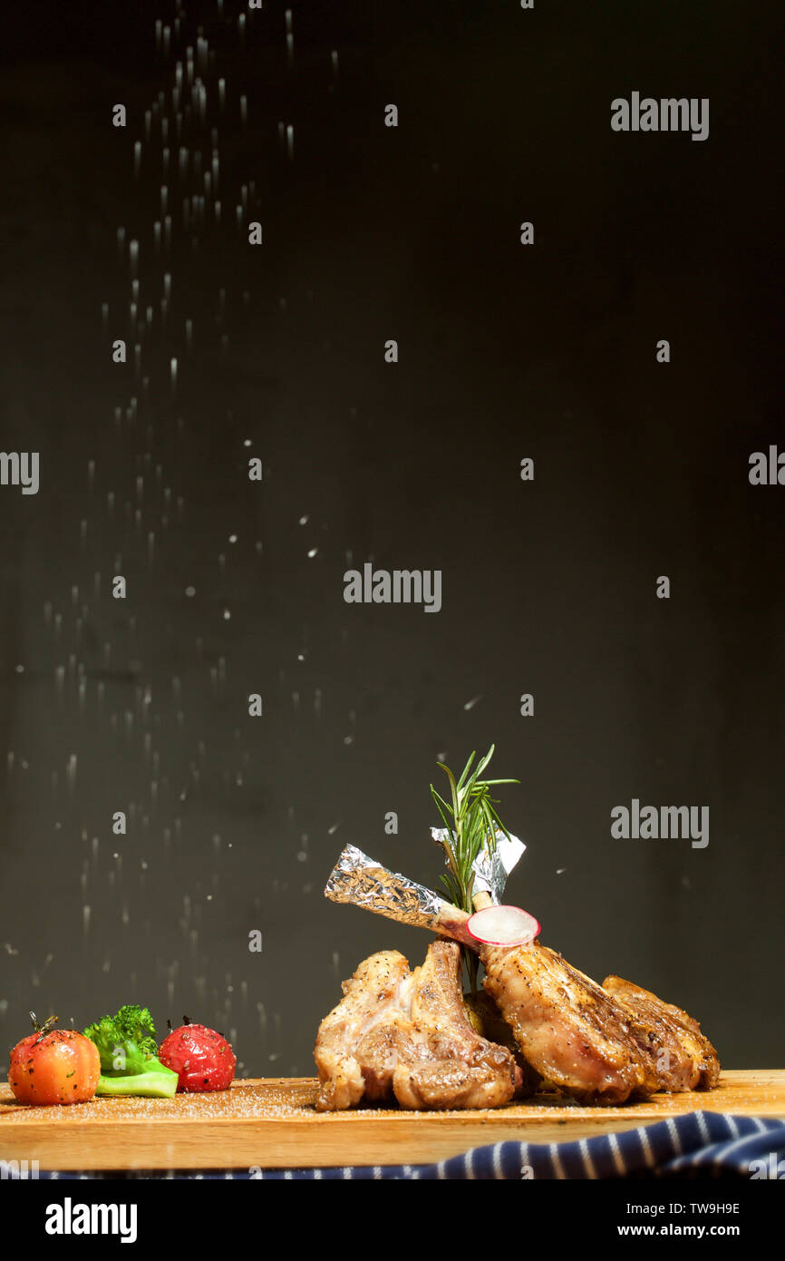 French fried lamb chops Stock Photo - Alamy