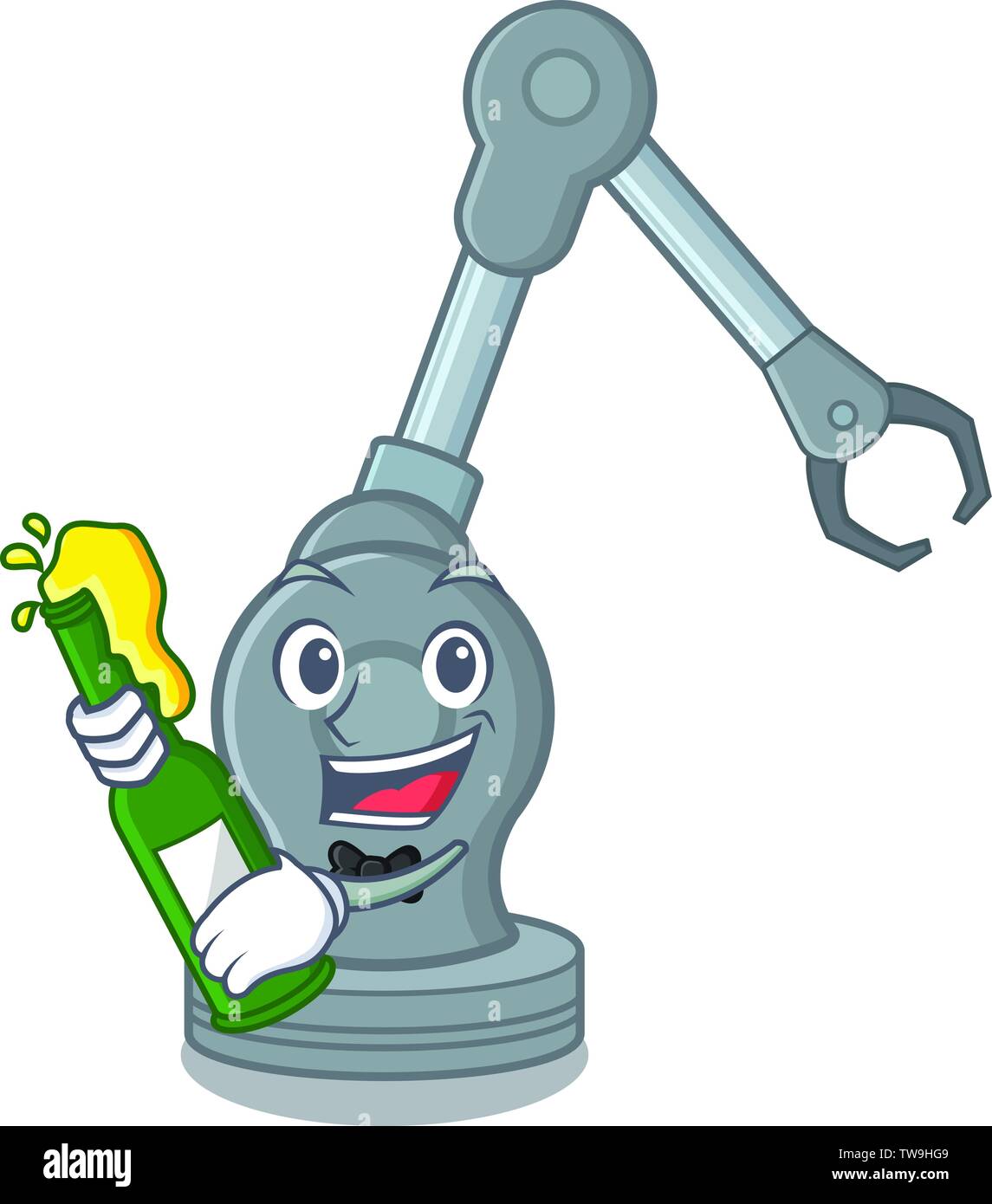 Robot hand drink Stock Vector Images - Alamy