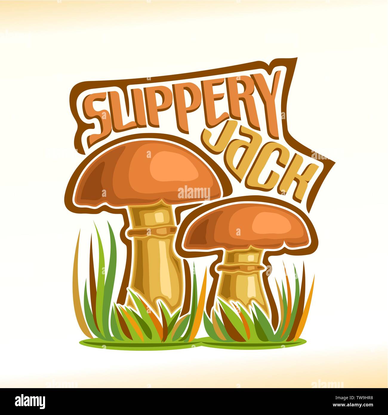Vector logo for Slippery Jack Stock Vector Image & Art - Alamy