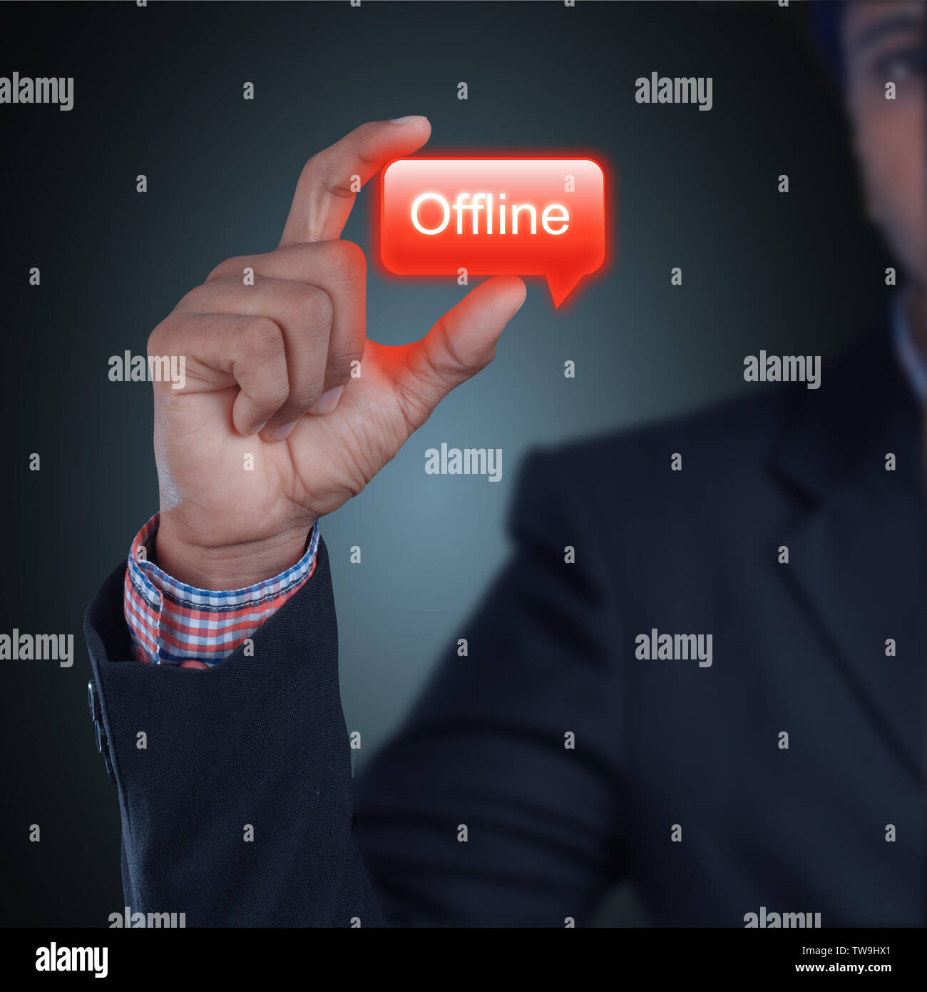 Man showing punching hand Stock Photo - Alamy