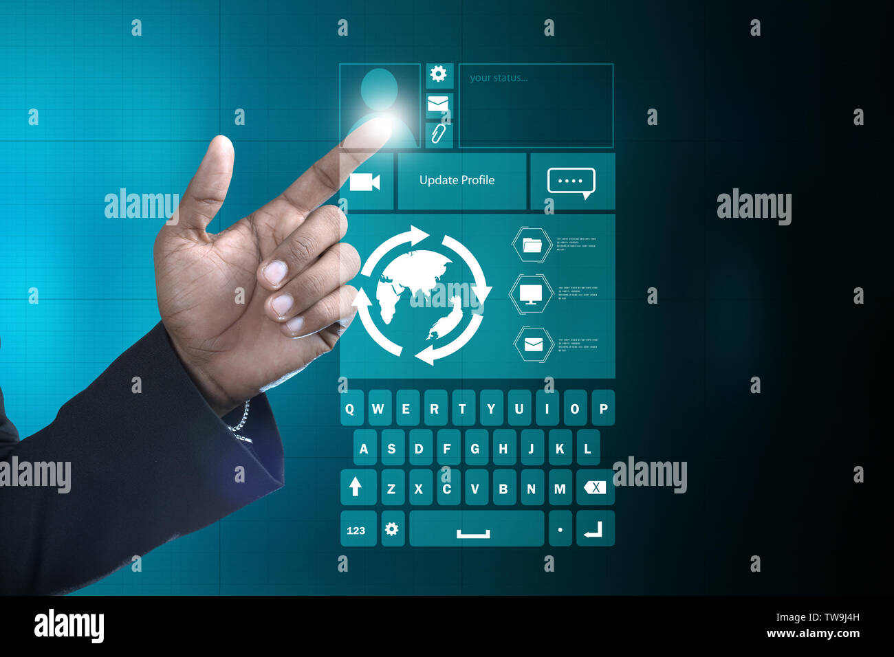 Hand showing punch hi-res stock photography and images - Alamy