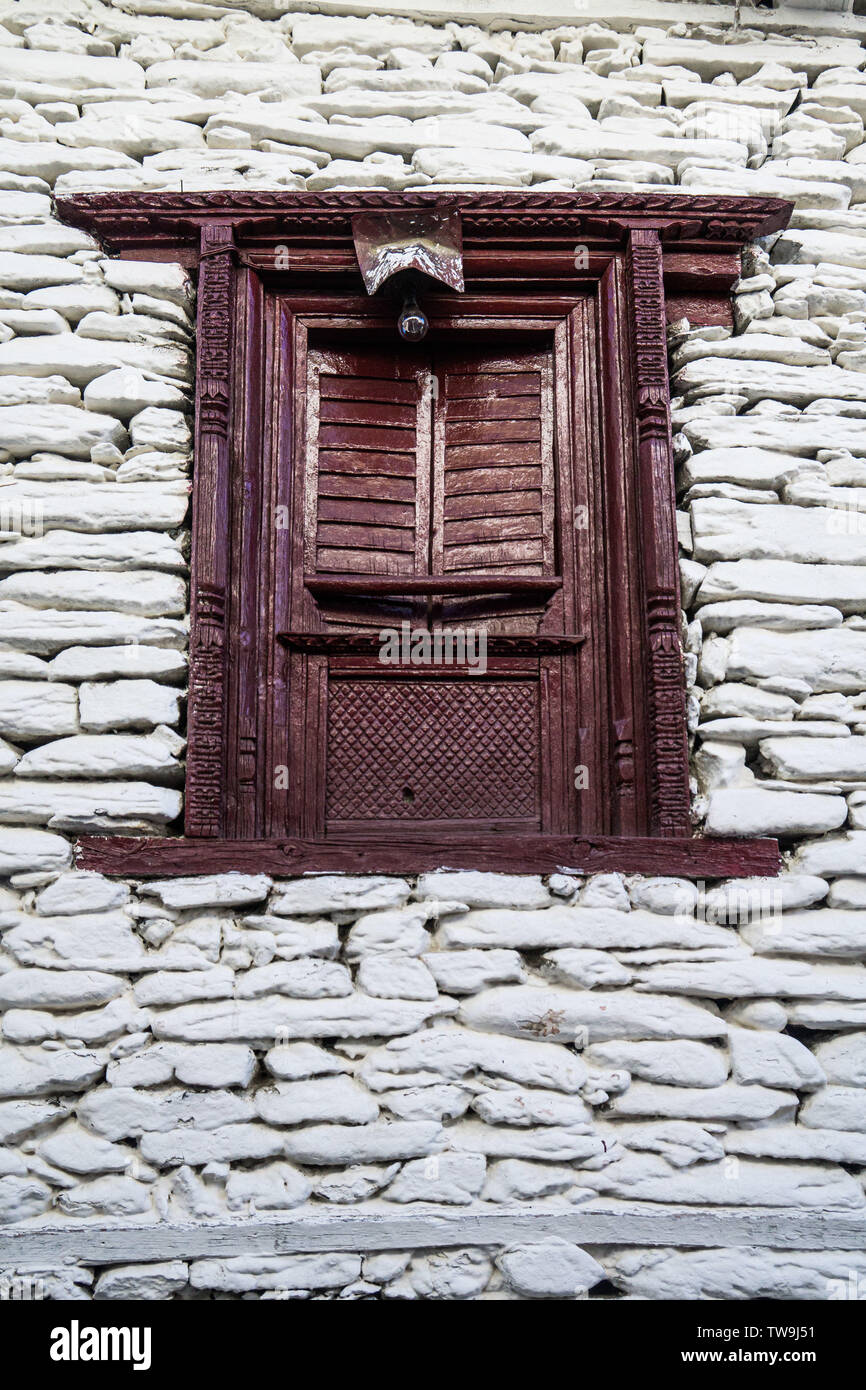 The Tibetian village of Marpha in the Lower Mustang Valley, Nepal ...