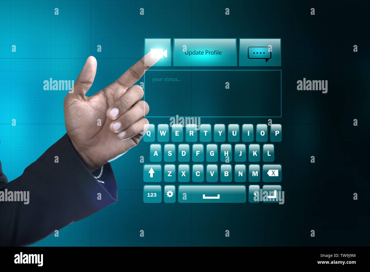 Punching hand hi-res stock photography and images - Alamy