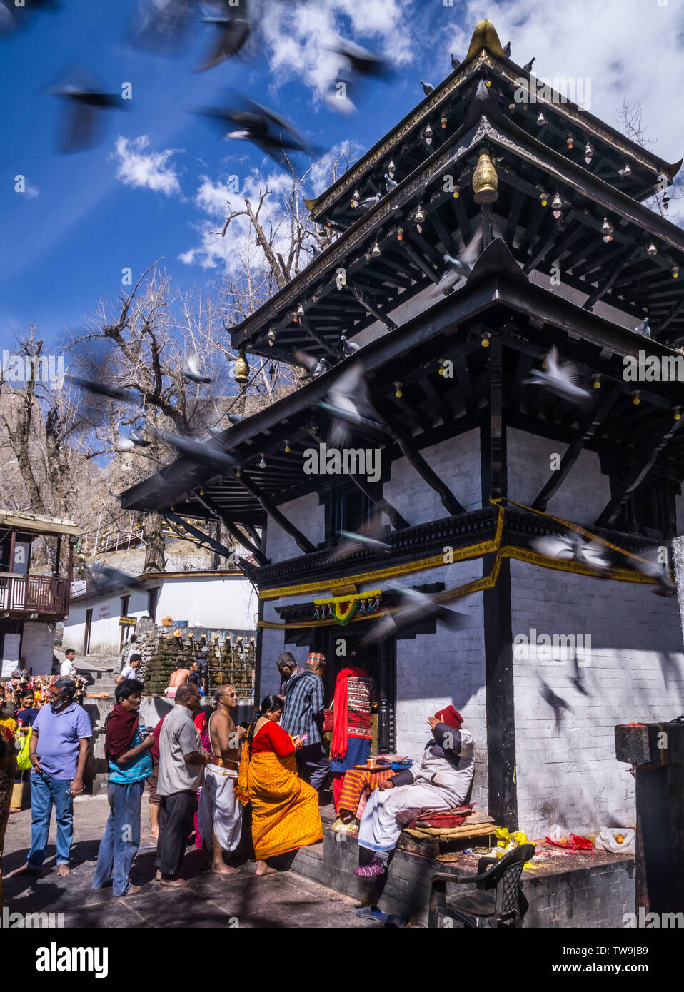 Muktinath temple hi-res stock photography and images - Alamy