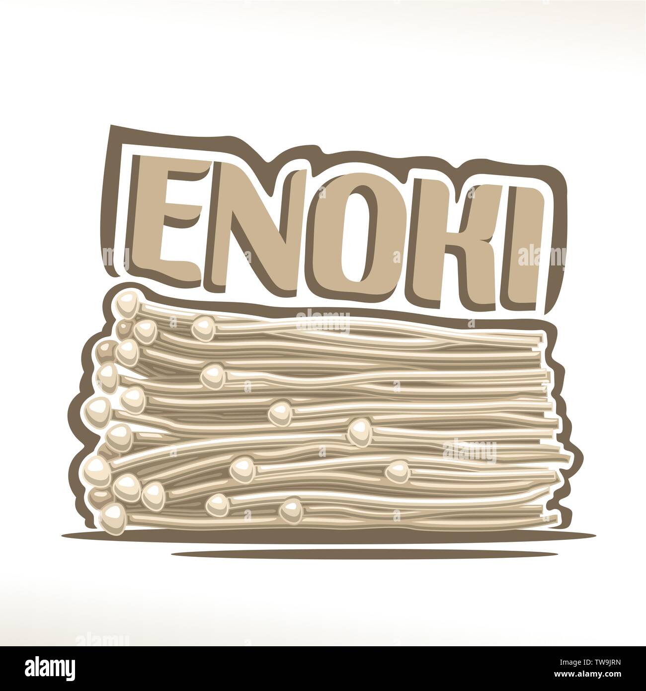 Vector logo for Enoki Stock Vector Image & Art - Alamy