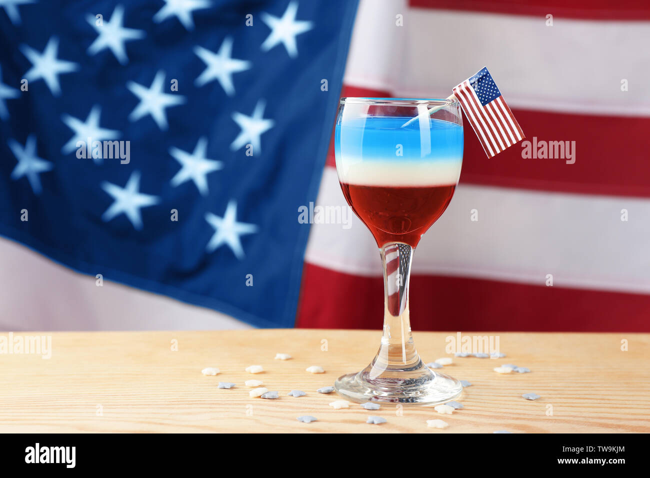 Layered cocktail in colors hi-res stock photography and images - Alamy
