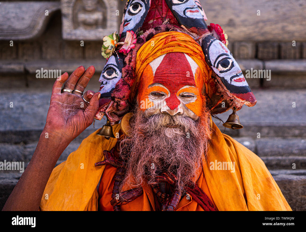 Kathmandu religious holy man asia hi-res stock photography and images ...
