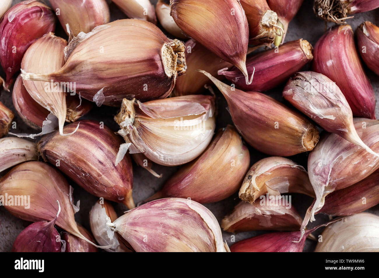 Fresh garlic cloves, closeup Stock Photo - Alamy