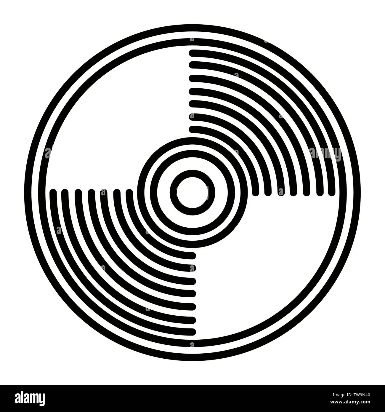 compact disk audio device icon Stock Vector Image & Art - Alamy