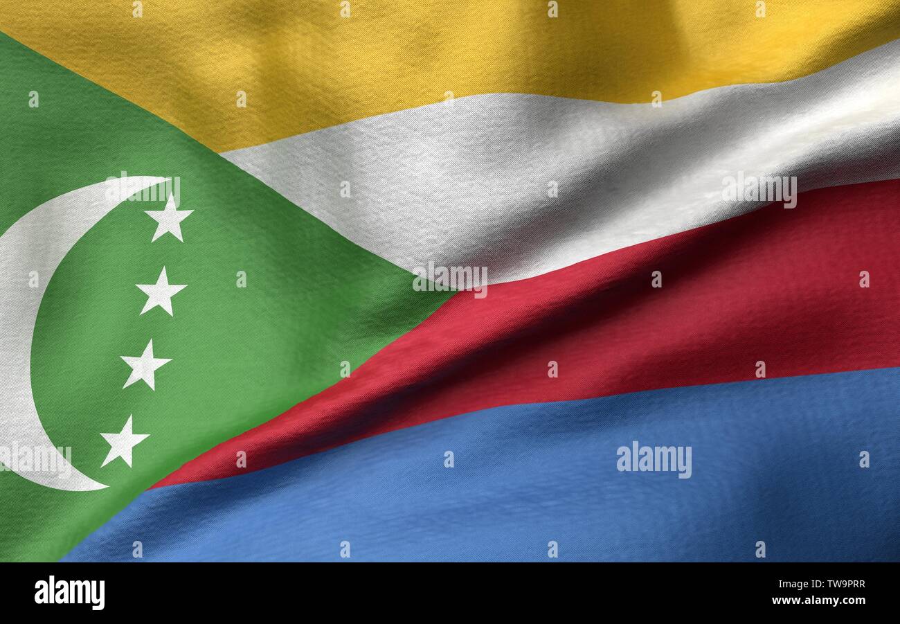 3D Illustration of Comoros Flag Stock Photo - Alamy