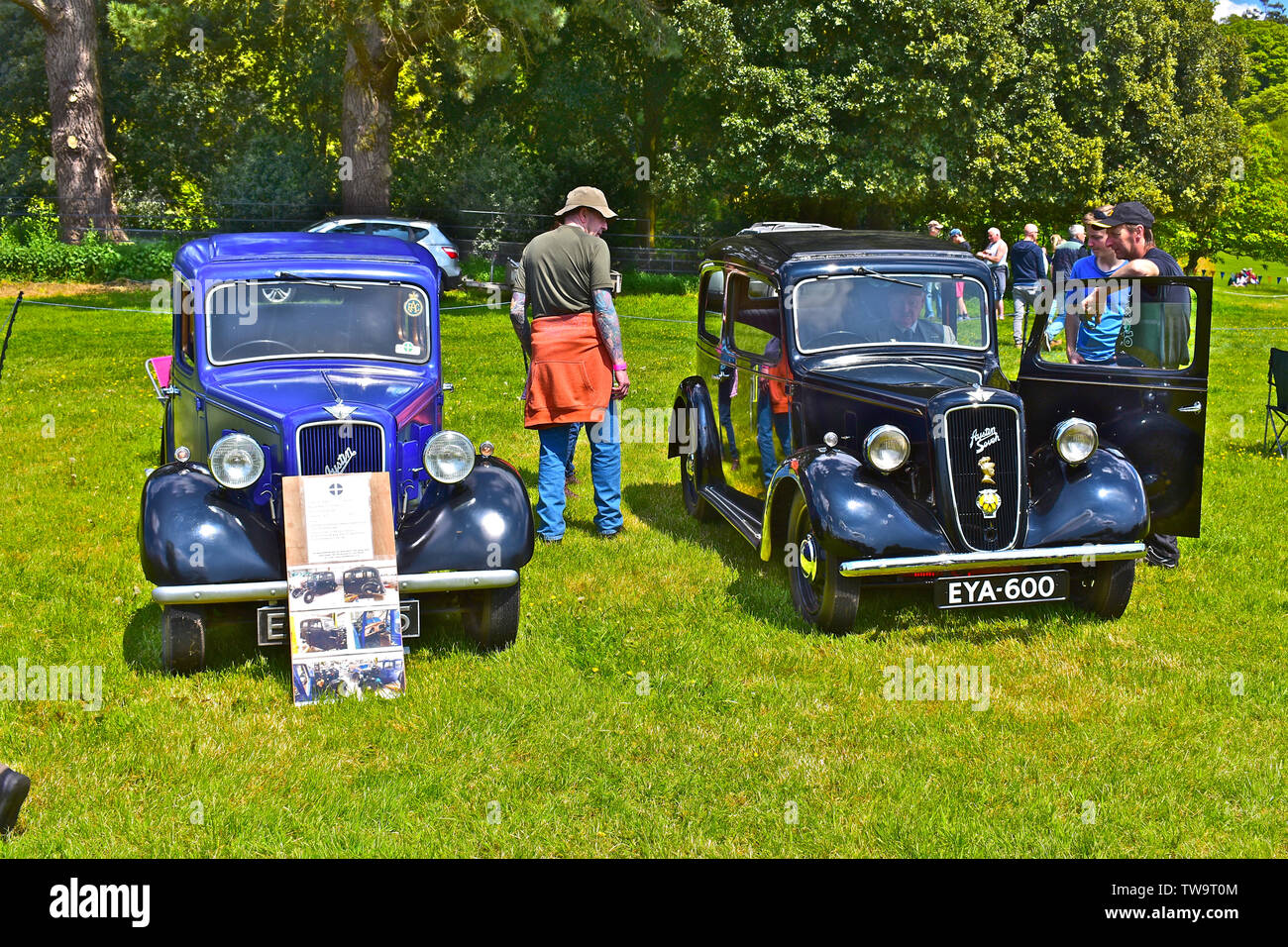 Exeter Classic Car Show.A pair of Austin Seven motor cars. Made in ...
