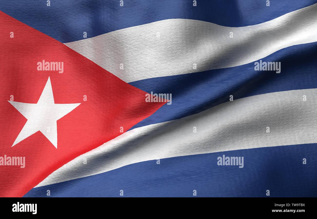 3D Illustration of Cuba Flag Stock Photo - Alamy