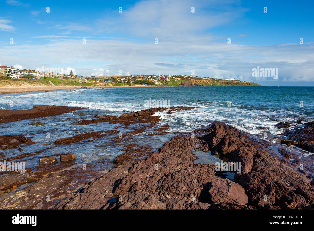 Hallett Cove beach from the conservation park in Hallett Cove South ...