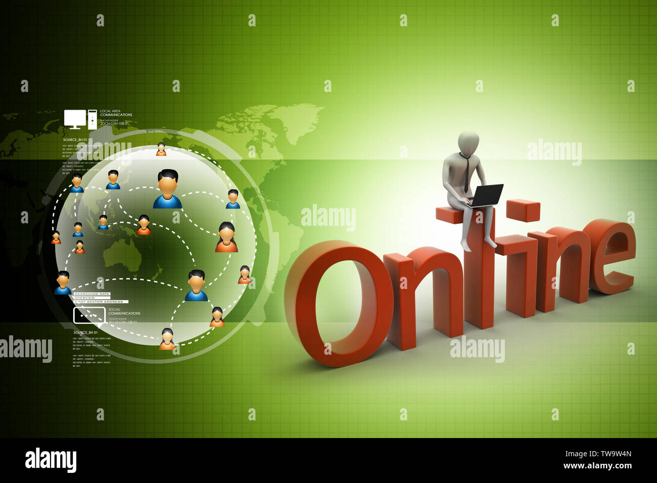 Online job concept Stock Photo - Alamy