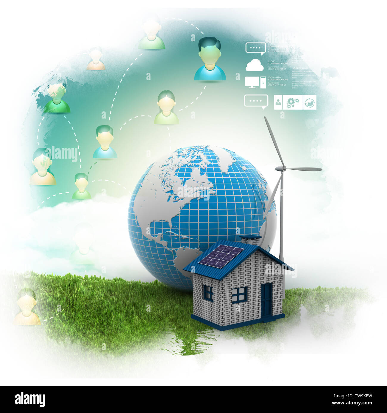 Global real estate concept Cut Out Stock Images & Pictures - Alamy