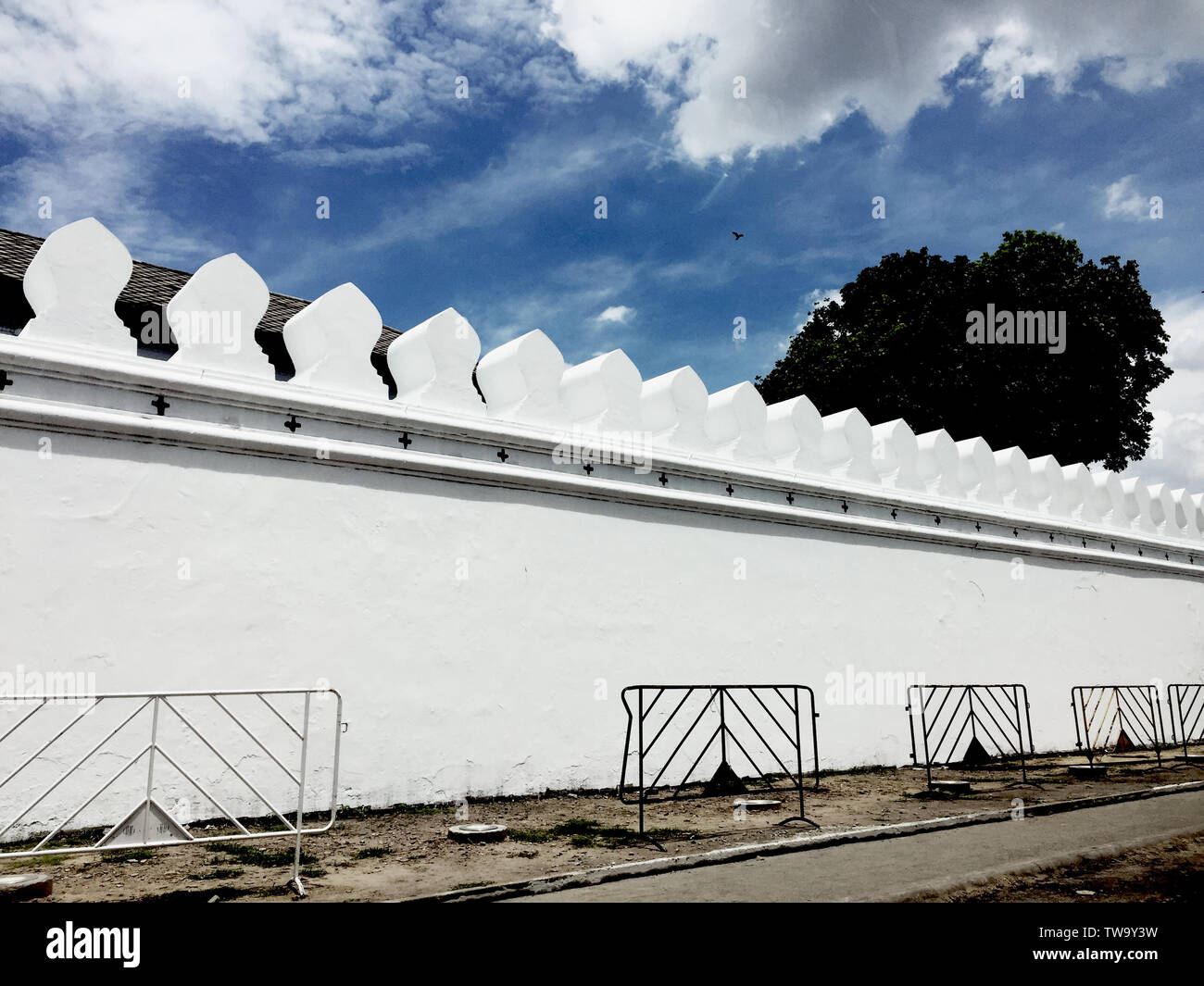 Beautiful Wall Outside of Temple or The Palace that is About the ...