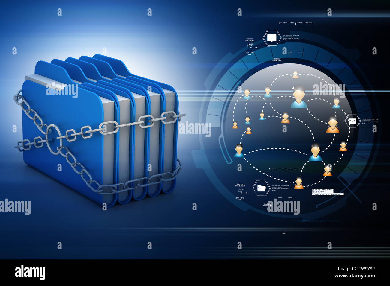 folder locked by chains Stock Photo - Alamy