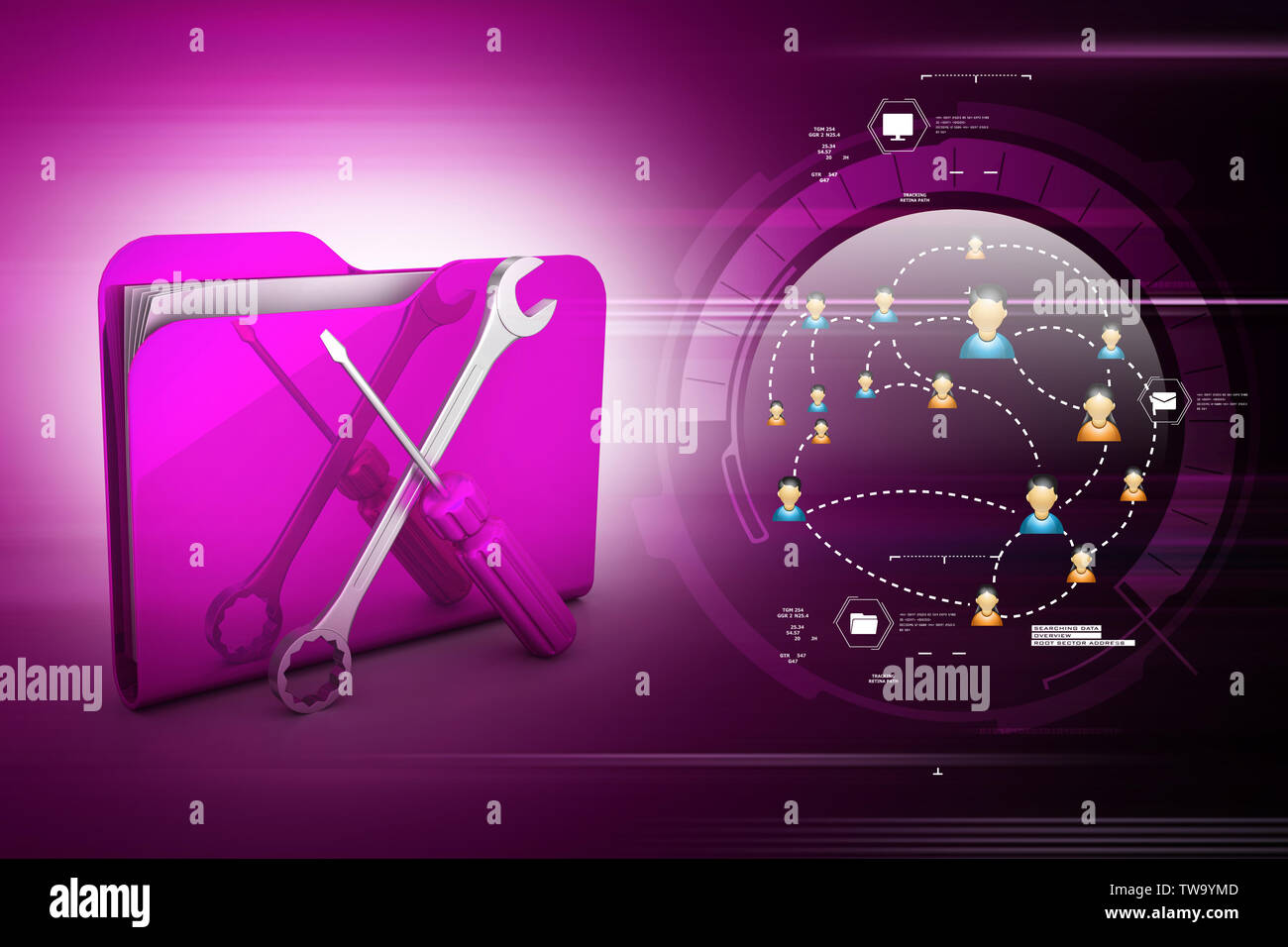 Computer technical service concept Stock Photo - Alamy