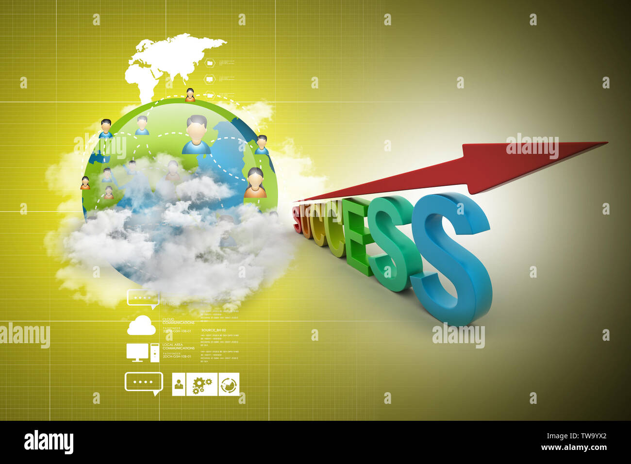 Business success graph Stock Photo - Alamy