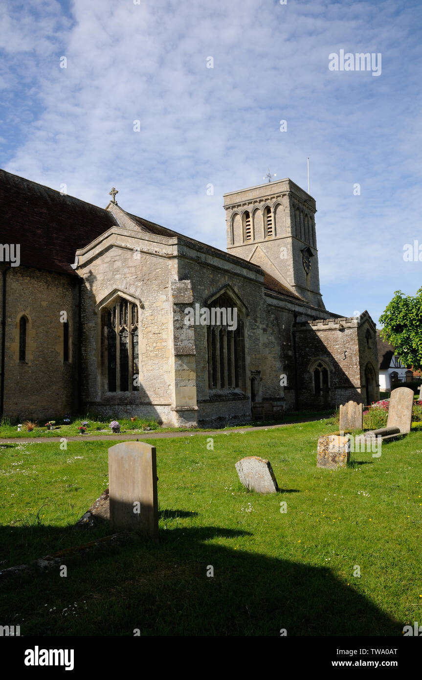 The Church of St Mary the Virgin, Haddenham, Buckinghamshire dating ...