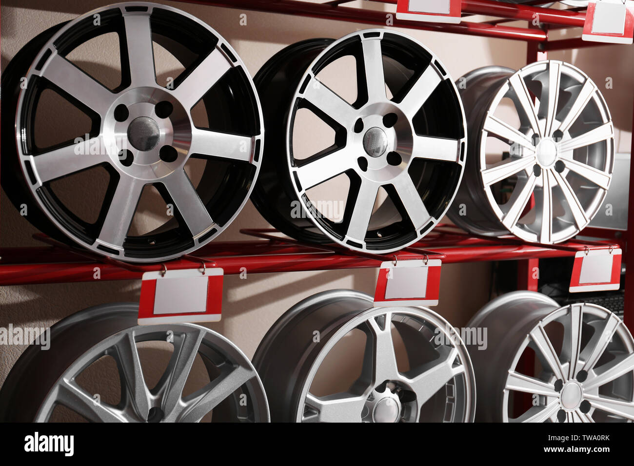 Stand alloy wheels in hi-res stock photography and images - Alamy