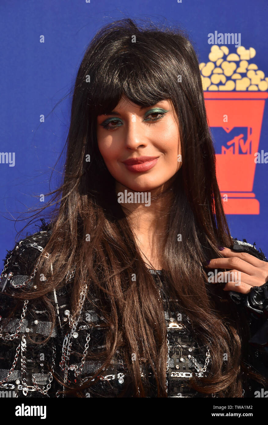 SANTA MONICA, CA - JUNE 15: Jameela Jamil attends the 2019 MTV Movie ...