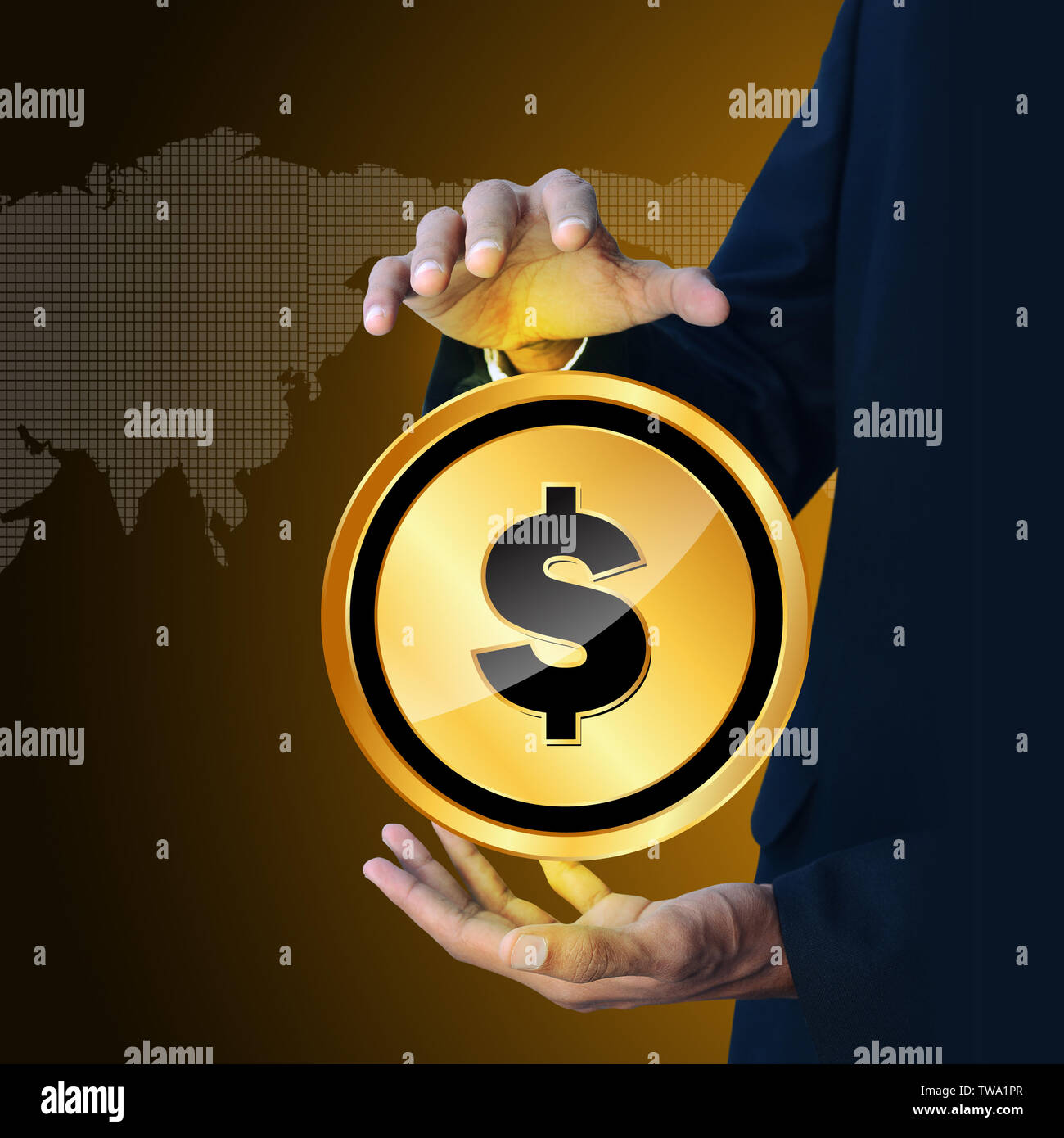 Cartoon character dollar sign hi-res stock photography and images - Alamy