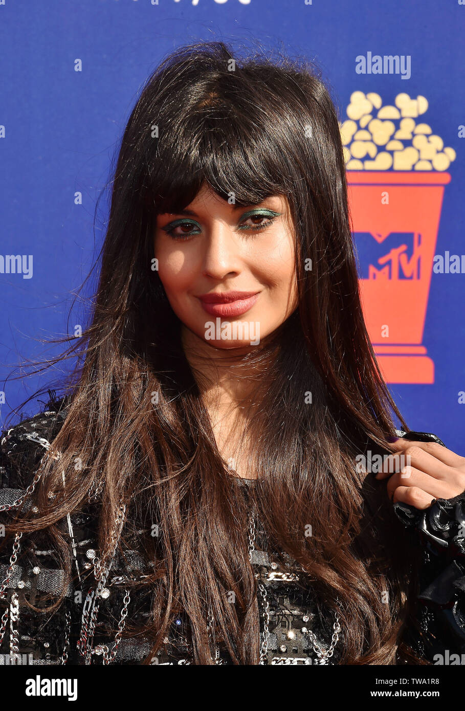 SANTA MONICA, CA - JUNE 15: Jameela Jamil attends the 2019 MTV Movie ...