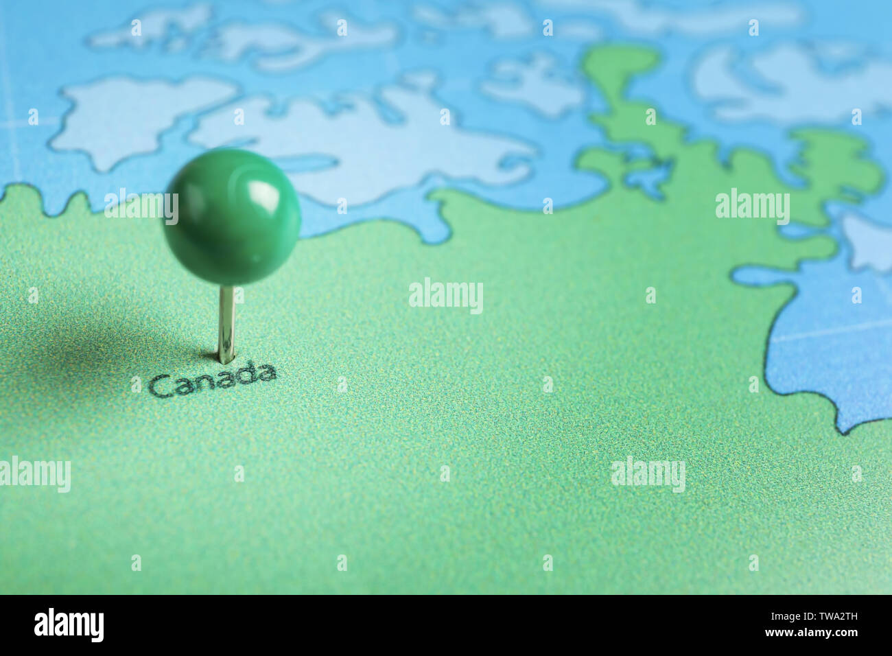 Canada map pin hi-res stock photography and images - Alamy
