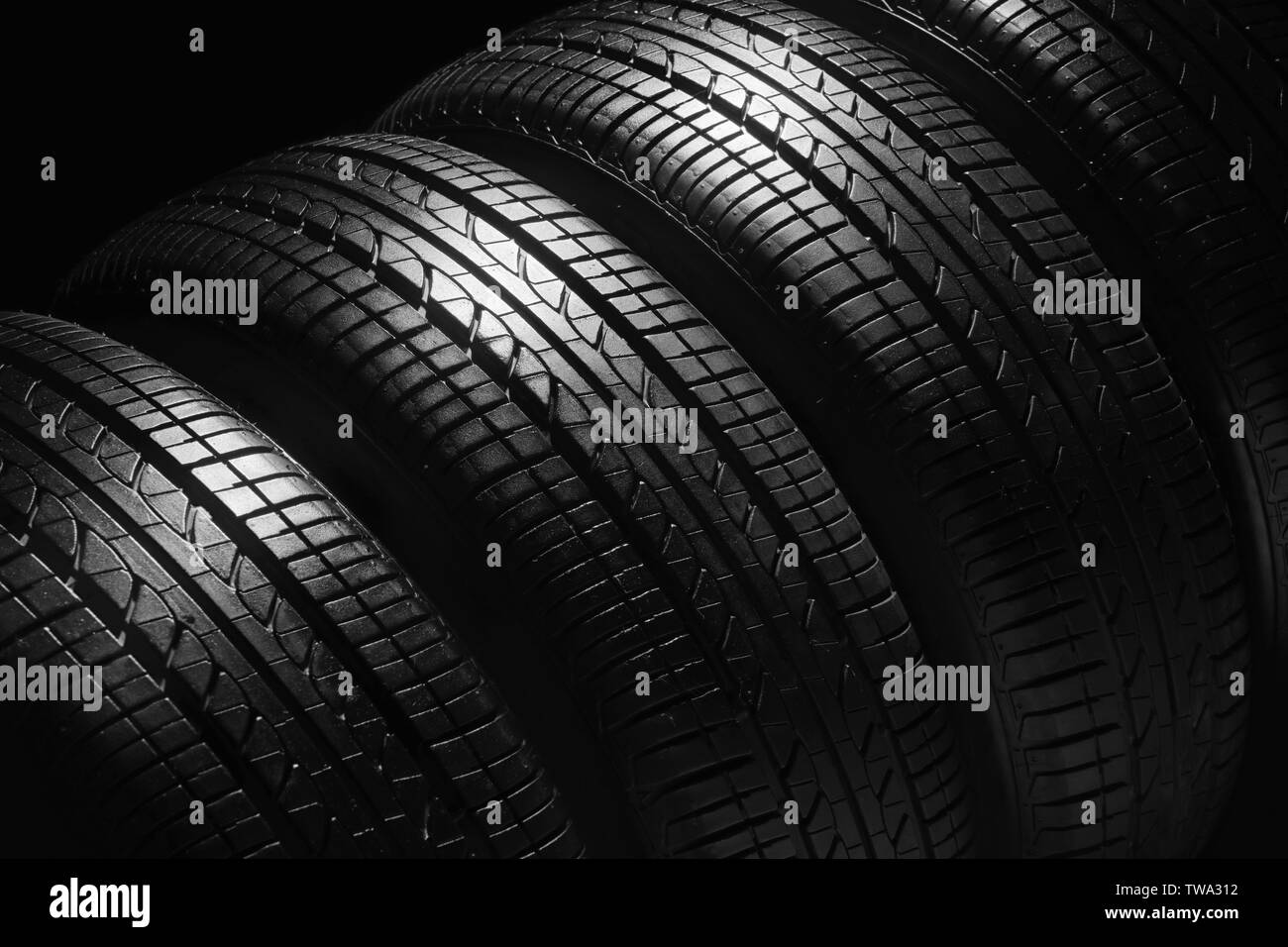All season tires Black and White Stock Photos & Images - Alamy